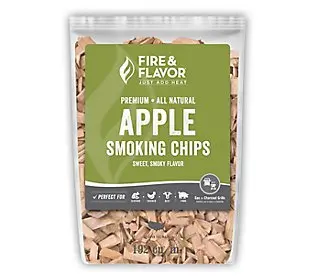 FIRE & FLAVOR 2lb Bag All Natural Smoking Apple Wood Chips - One-color