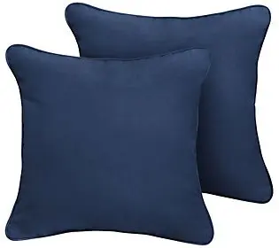 WILLOW SHORE Set Of 2 Sunbrella Indoor/outdoor Square Pillow S - One-color