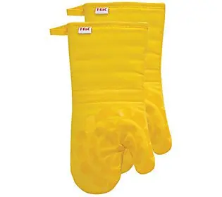 T-FAL 2-pack Medallion Oven Mitts - One-color