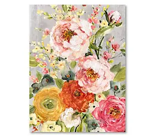 COURTSIDE MARKET Damask Garden 16' X 20' Canvas Wall Art - One-color