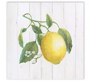 COURTSIDE MARKET Lemon Fresh I 16x16 Canvas Wa Ll Art - One-color