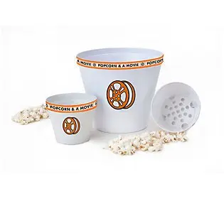 WABASH VALLEY FARMS Popcorn & A Movie 3 Piece B Owl Set - One-color