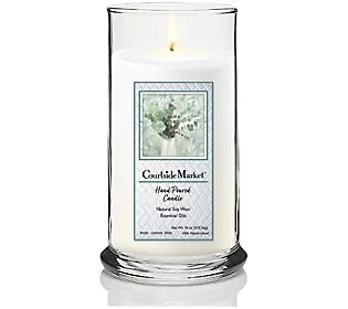 COURTSIDE MARKET Eucalyptus Vase Status Candle Lass, 18 Oz - One-color