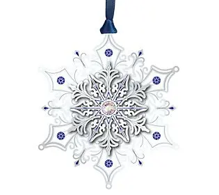 BEACON DESIGN Glittering Snowflake Ornament - One-color