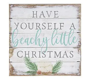 SINCERE SURROUNDINGS Beachy Little Christmas Pallet Petite - One-color