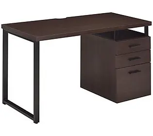 ACME Coy Desk, Dark Oak - One-color