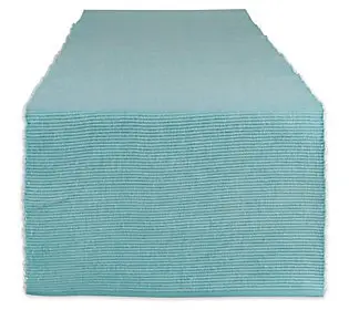 DESIGN IMPORTS 2-tone Ribbed Table Runner 13' X 108 - One-color