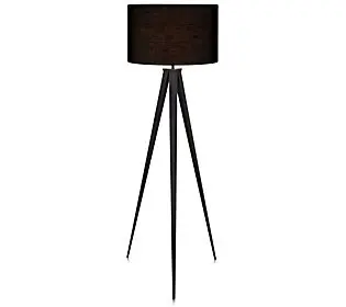 TEAMSON Romanza Tripod Floor Lamp With Bla Ck Shade - One-color