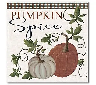 COURTSIDE MARKET Pumpkin And Spice 16x16 Canvas Wall Art - One-color