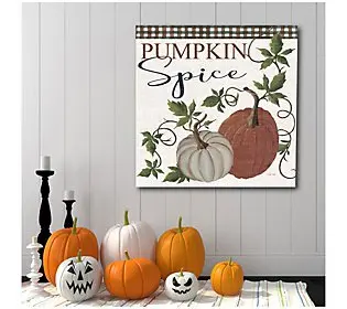 COURTSIDE MARKET Pumpkin And Spice 16x16 Canvas Wall Art