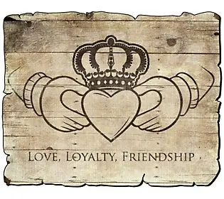 COURTSIDE MARKET Love Loyalty And Friendship 20 X30 Decal - One-color