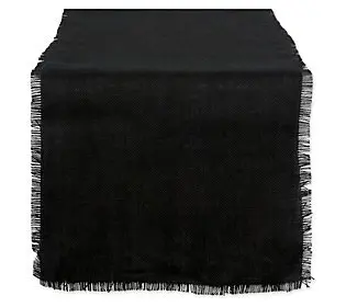 DESIGN IMPORTS Burlap Solid Table Runner 15' X 4 - One-color
