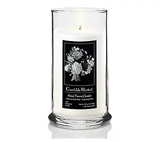 COURTSIDE MARKET Square Floral I Status Candle Lass 18 Oz - One-color