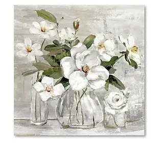 COURTSIDE MARKET Romantic Magnolias 16' X 16' C Anvas Wall Art - One-color