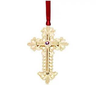BEACON DESIGN Gold Cross Ornament - One-color