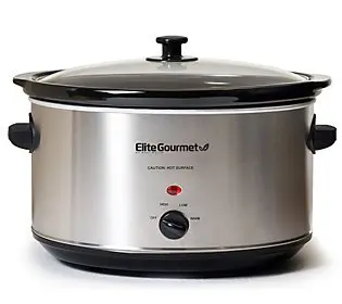 ELITE Platinum 8.5-qt Stainless Steel Slow Cook Er - Silver