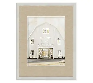 COURTSIDE MARKET Wedding Barn 16' X 20' Framed Art - One-color