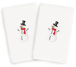 LINUM HOME TEXTILES Snowman 2-piece Hand Towels - One-color
