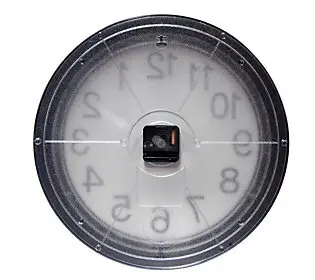 INFINITY Instruments Onyx Black Modern 15' Wall Clock