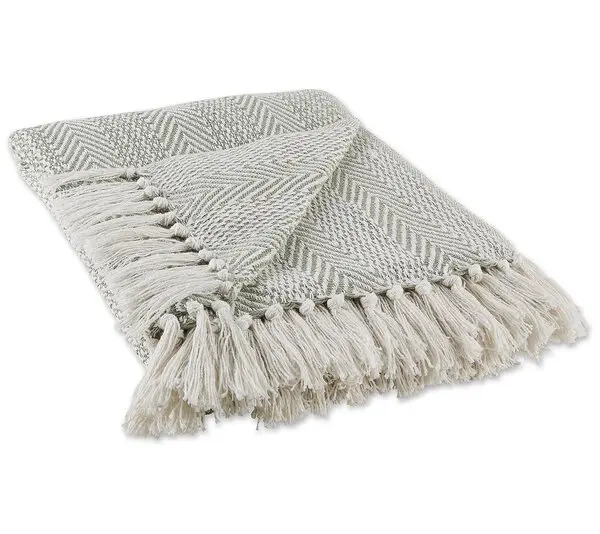 DESIGN IMPORTS Herringbone Stripe Throw