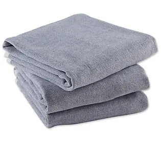 DESIGN IMPORTS French Terry Chambray Solid Kitc En Towel Set/3