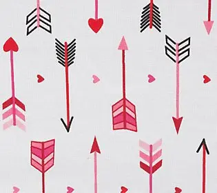 DESIGN IMPORTS 14' X 72' Hearts & Arrow Print T Able Runner