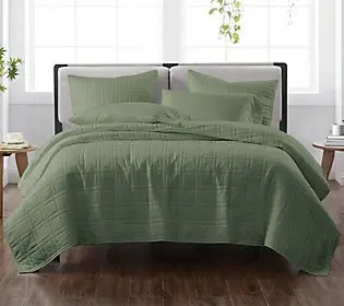 CANNON HERITAGE Solid Quilt Set Full/queen Quil T Set