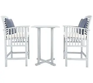 SAFAVIEH Pate 3-pc Bar Table Bistro Set By - One-color