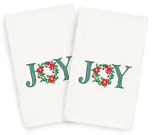 LINUM HOME TEXTILES Christmas Joy 2-piec E Hand Towels - One-color