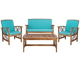 SAFAVIEH Fontana 4-piece Outdor Living Set By - One-color