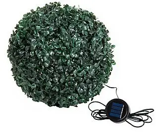 HASTINGS HOME Solar Powered Led Pre-lit Faux Bo Xwood - One-color