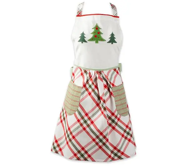 DESIGN IMPORTS Jolly Tree Apron - One-color