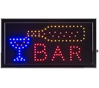LAVISH HOME Bar Led Sign With Animation - One-color