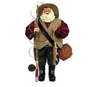 SANTA'S WORKSHOP 12' Fly Fishing Santa By - One-color