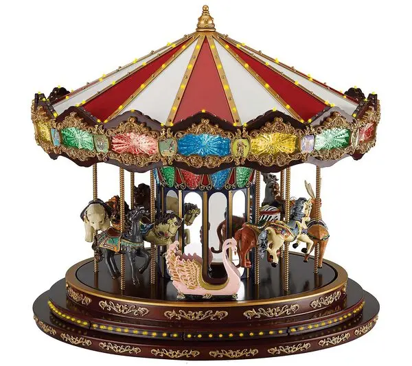 MR. CHRISTMAS Marquee Deluxe Carousel - One-color