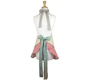 DESIGN IMPORTS Gather Together Ruffle Apron