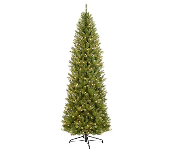 PULEO INTERNATIONAL 6.5' Pre-lit Franklin Fir P Encil Tree - One-color