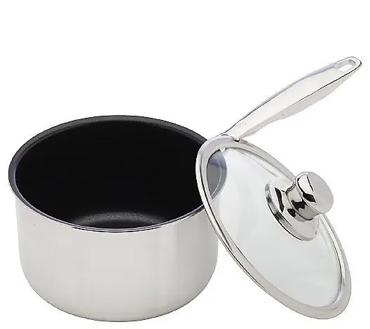 SWISS DIAMOND Nonstick Clad 2.6-qt Saucepan Wit H Lid - One-color