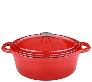 BERGHOFF Neo 8-qt Cast-iron Oval Covered Casser Ole - One-color