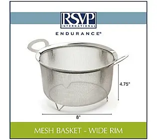 RSVP Endurance Wide-rim Mesh Basket
