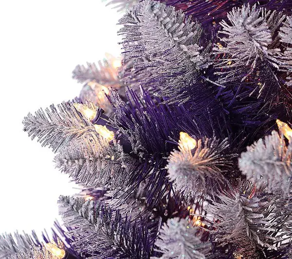 PULEO INTERNATIONAL 3' Prelit Purple Artificial Christmas Tree