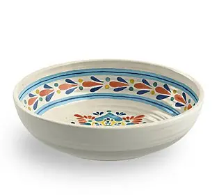 TARHONG Lacena Medallion 43.3oz. Low Bowl - One-color