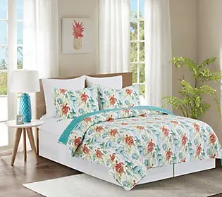 VALERIE PARR HILL Paradise Sound 3-piece Cotton King Quilt Set Valerie - One-color