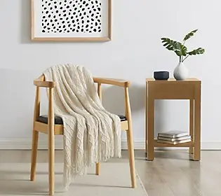 BROOKLYN LOOM Woven Texture Solid Throw