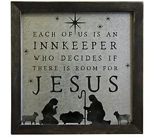 SINCERE SURROUNDINGS Room For Jesus Rustic Frame By - One-color