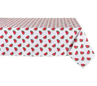 DESIGN IMPORTS Watermelon Print Outdoor Tablecl Oth 60' X 84 - One-color