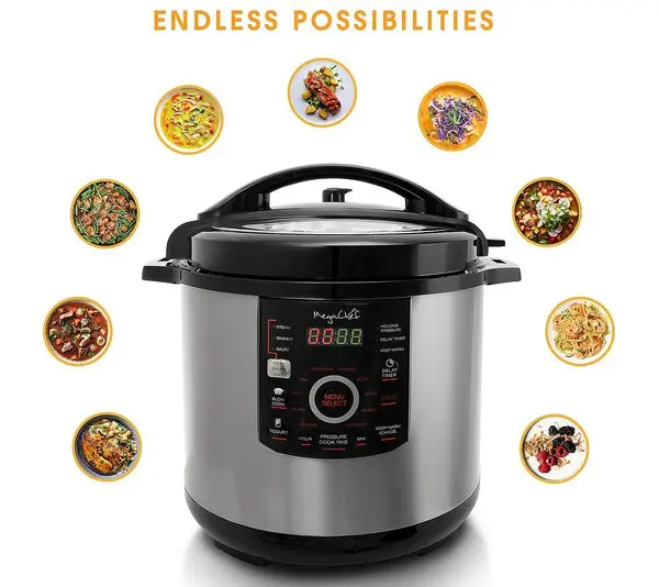 MEGACHEF 12-quart Steel Digital Pressure Cooker
