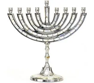 COPA JUDAICA Mother-of-pearl Classic Menorah - One-color
