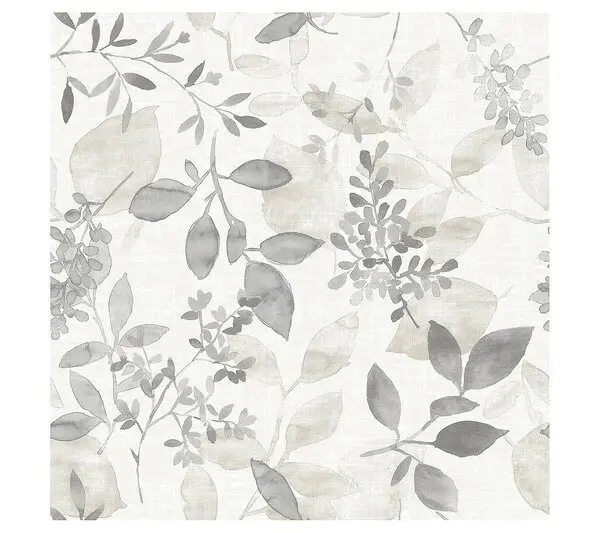 NUWALLPAPER Grey Breezy Peel & Stick Wallpaper - One-color