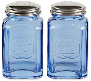 RSVP Retro Glass Salt & Pepper Shaker Set